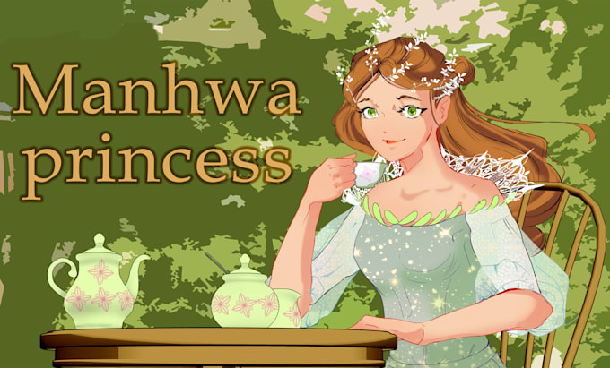 Draw you as manhwa princess by Manekav | Fiverr