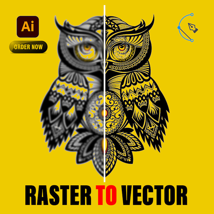 Convert files raster to vector conversion in psd png ai svg eps by Dk ...