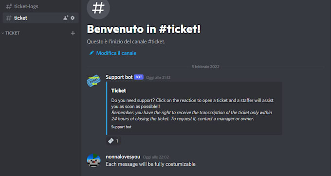 Source code of my bot discord fully costumizabile by Itznonna | Fiverr