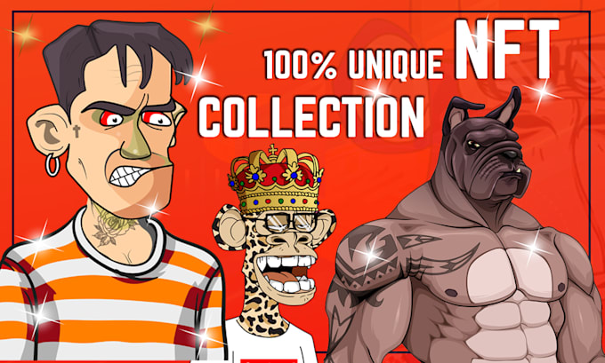 Draw nft art with 100 to 10k collection by Nextsteplogo | Fiverr