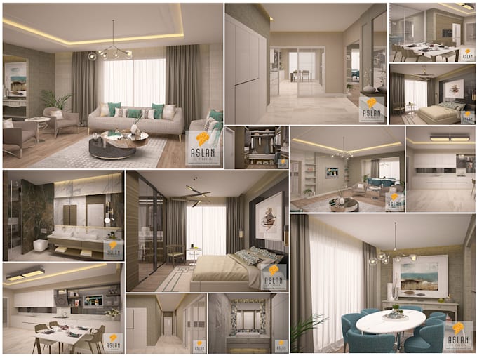 Create high quality interior renderings of your project by Cananaslan ...