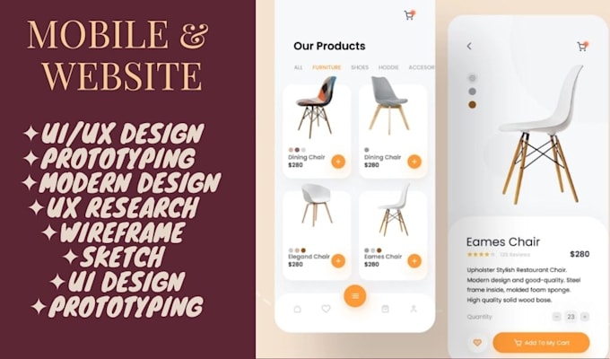 Do creative and modern mobile app design in figma by I_am_mahnoor | Fiverr