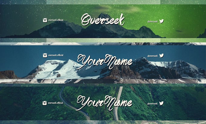 Design a professional youtube banner by Wolfsounds | Fiverr