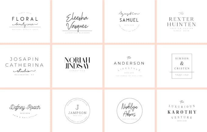 Design unique word mark or letter mark or monogram logo by ...