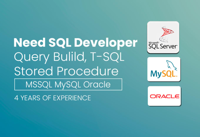 Write complex sql queries, tsql, stored procedure for you by Faojul ... Write complex sql queries, tsql, stored procedure for you by Faojul ...