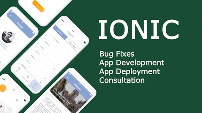 Be your ionic developer, ionic bug fixes, app deployment and app development by Rasheek | Fiverr
