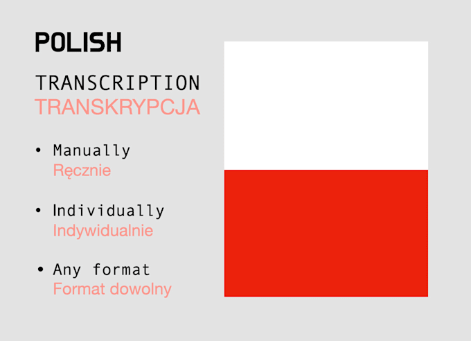 Transcribe polish text into any format by Kasia44 | Fiverr