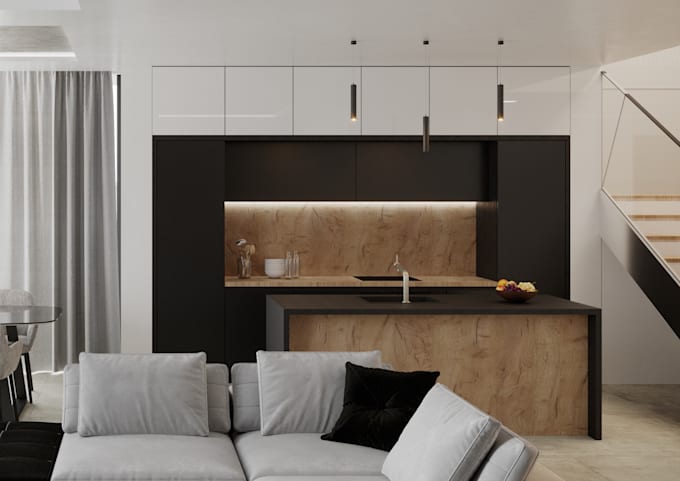 Design and render your kitchen by Lalovgroup | Fiverr