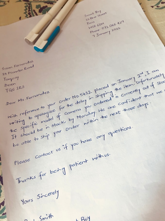 Handwrite letters, cards, notes and any document for you by Mehsharriaz ...