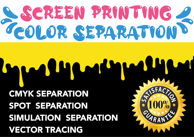 Do expert screen print separations solid, silk, simulated, halftone in ...