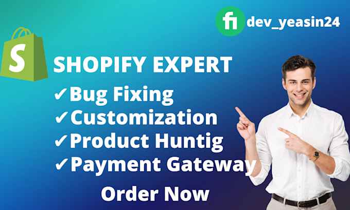 Create your shopify store design, development, and expert by Dev_yeasin24 | Fiverr