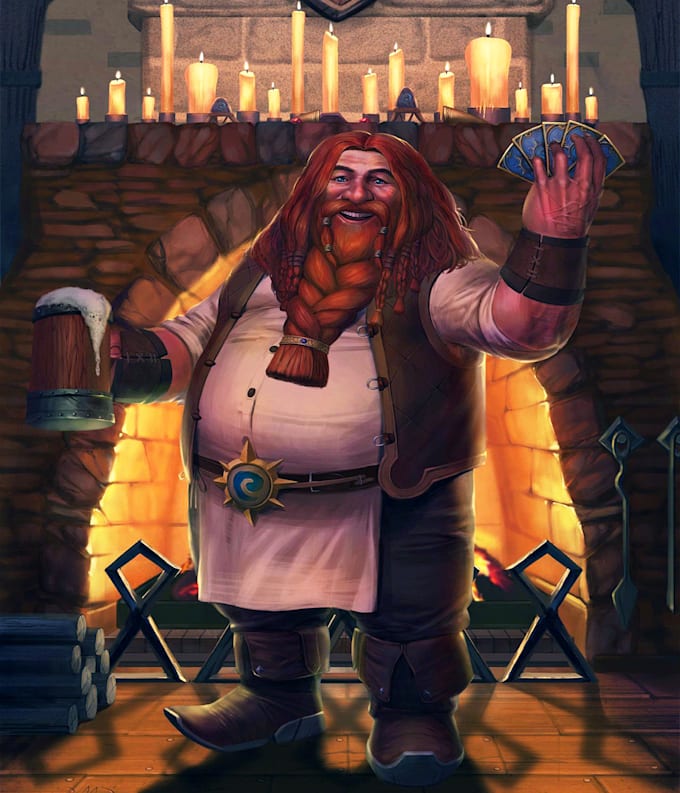 Draw your rpg character and fantasy concept illustration by ...