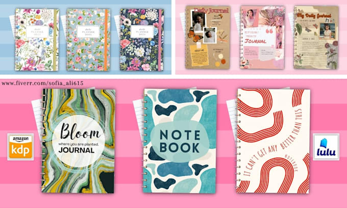 Design amazon kdp journal, planner, low content book by Sofia_ali615 ...