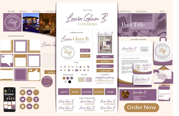 Design signature logo, branding kit brand strategy, complete branding ...