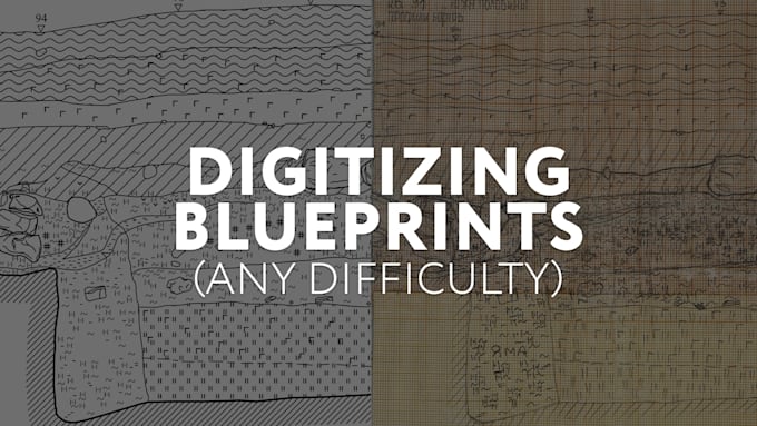 Digitize, clear or redo your blueprints by Ansiaorchestra | Fiverr