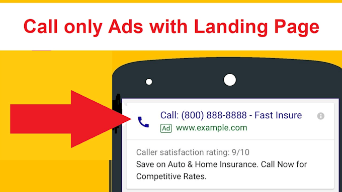 Create google call ads campaign with landing page design by Aforarif ...