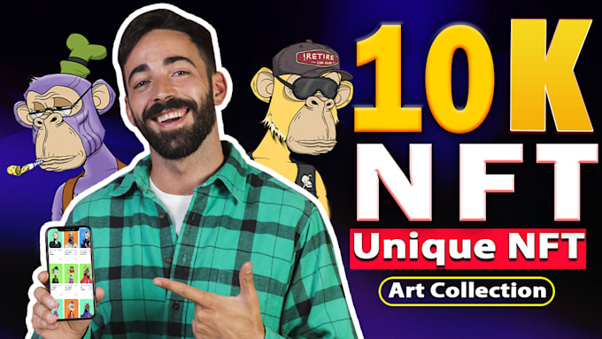 Create nft art for opensea, your nft collection of 1k 10k 100k by ...