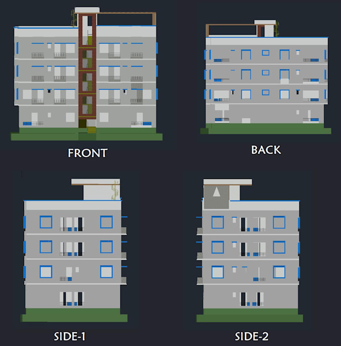 Daw 3d model with autocad from 2d by Sejan_ahmed | Fiverr
