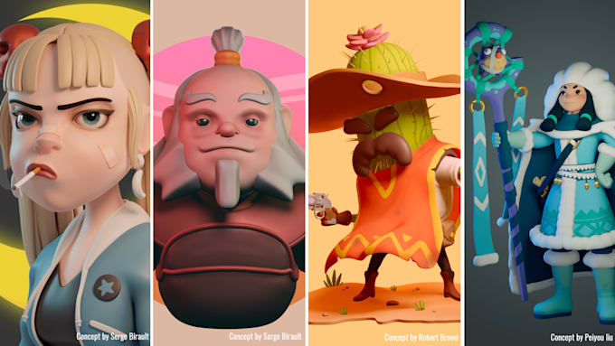 Create a stylized 3d render of your character by Andalo | Fiverr