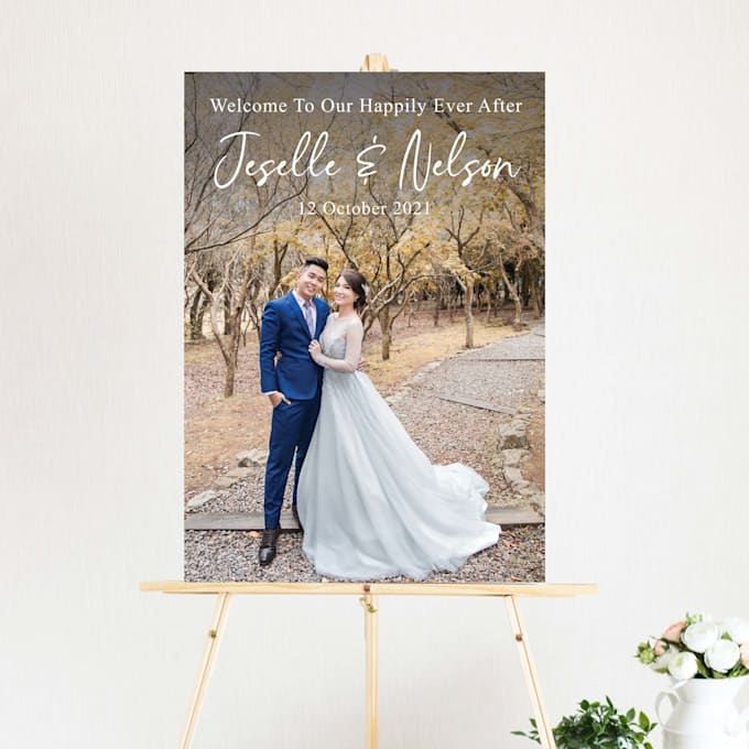 Design beautiful welcome signage for your event by Audreylavie | Fiverr