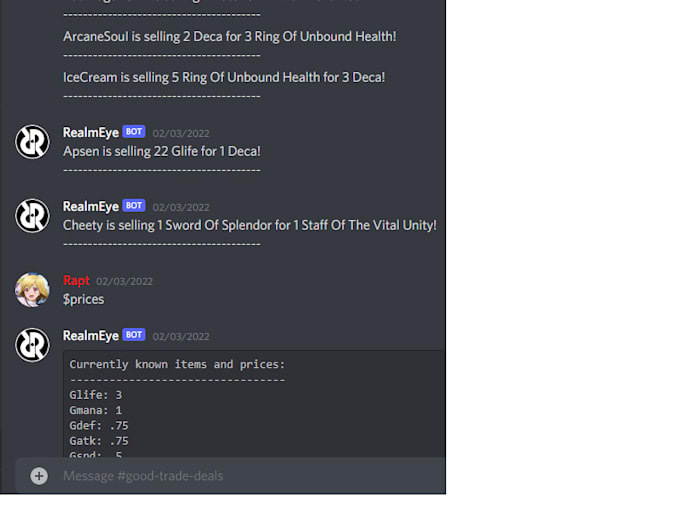 Create your discord bot in python by Skibbidybibbidy | Fiverr