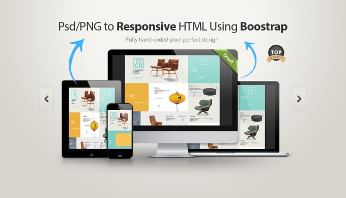 Convert psd, xd, sketch to html using bootstrap, tailwind, custom by ...