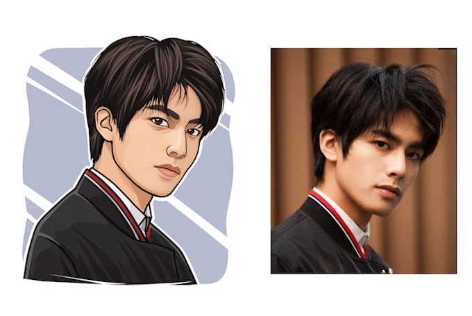 Make cartoons caricature unique from your photo by Cunnighamkonnor | Fiverr