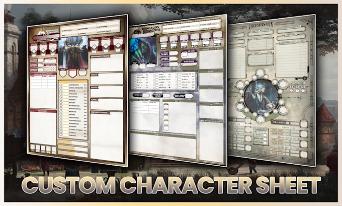 Create an amazing character sheet for any rpg by Golkaran | Fiverr