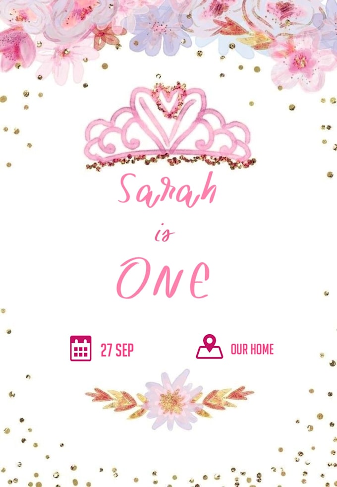 Design your one of kind invitation by Lanafreihat1 | Fiverr