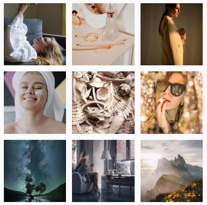 Curate 10 instagram posts from stock photos according to your branding ...
