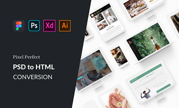 Convert psd to html responsive business website by Kabeerulhassan | Fiverr