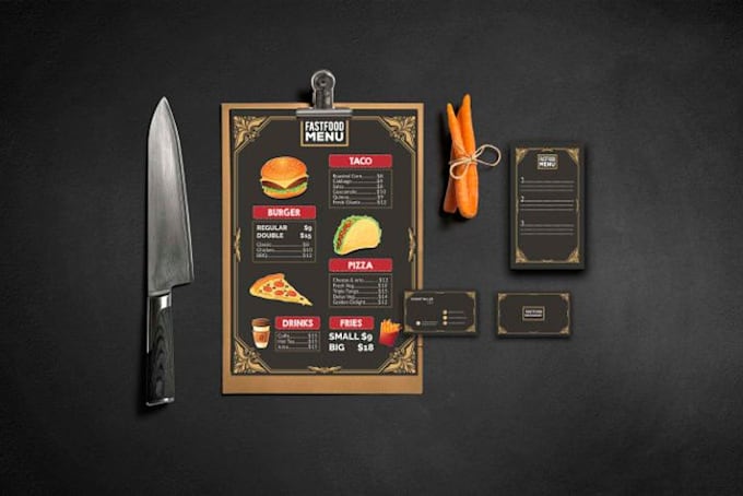 Design digital menu board tv menu for restaurant in 24 hours by ...
