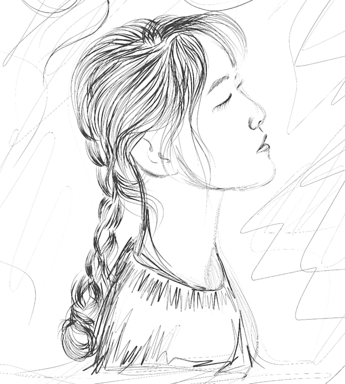 Sketch your photo into line art by Aisuai | Fiverr