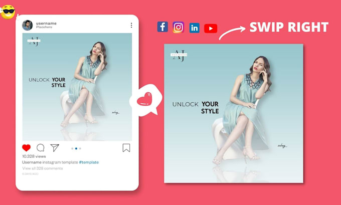 Design creative pro social media posts with canvas by Aktharunessakom ...