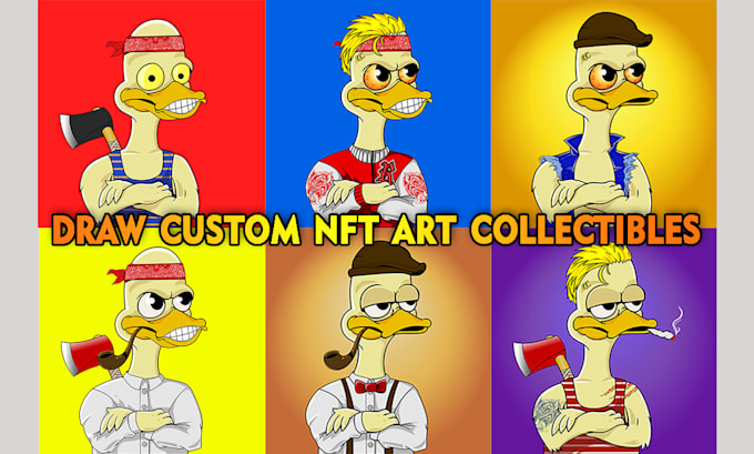 Draw original custom nft art collection with traits by Estehseger606 ...
