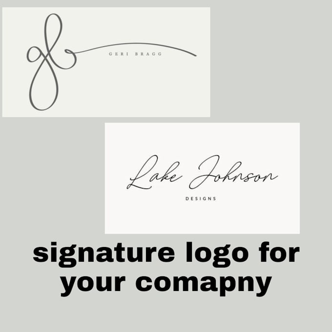 Design modern and creative signature logo for your company by Shahida ...