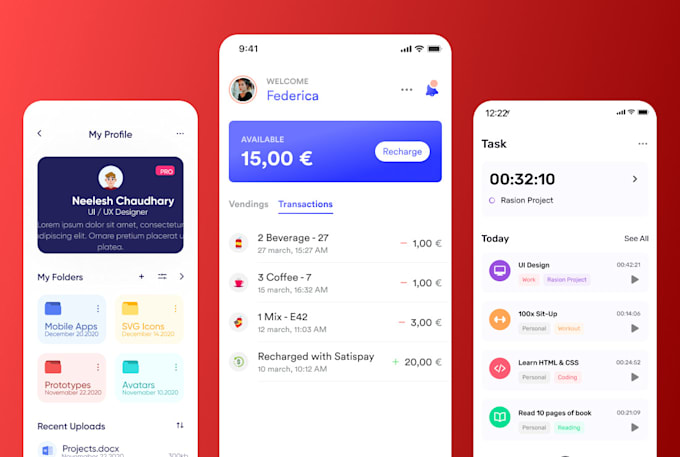 Do ui ux design, website, dashboard, mobile app ui ux design by ...