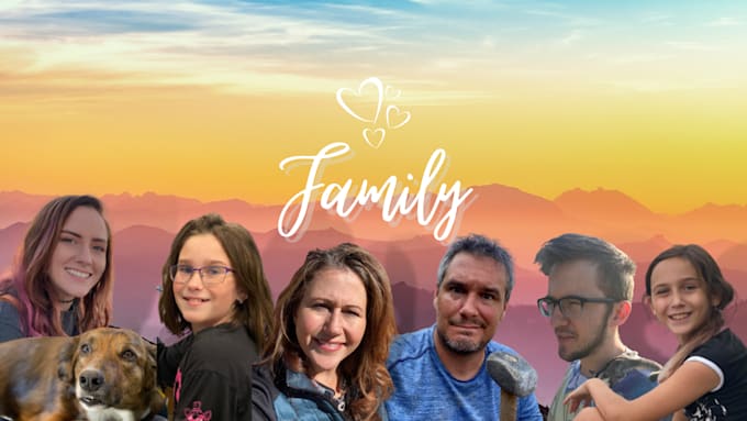 Make a custom family pc background by Jacelyncoley | Fiverr