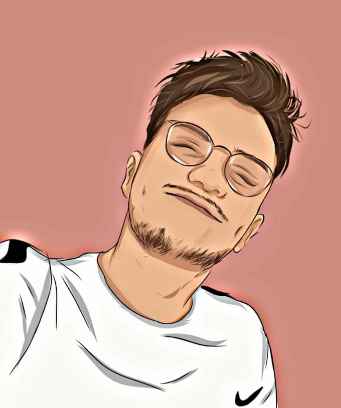 Draw realistic vector portrait and cartoon from photo in 24h by Joana ...