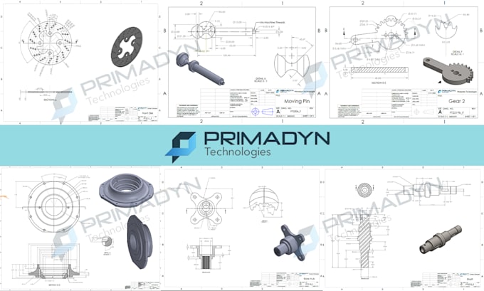 Draw 2d mechanical and technical drawings using solidworks by ...