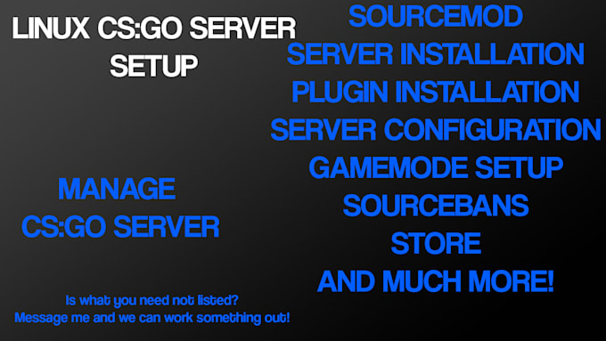 Setup or manage csgo server for you by Txst__ | Fiverr