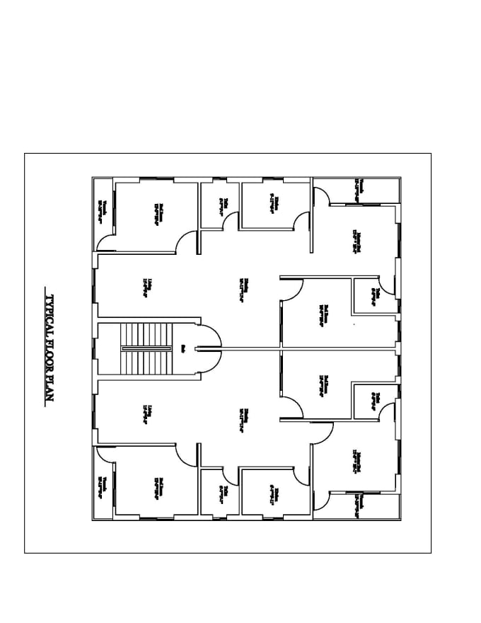 2d typical floor planer by Jhumaemon | Fiverr