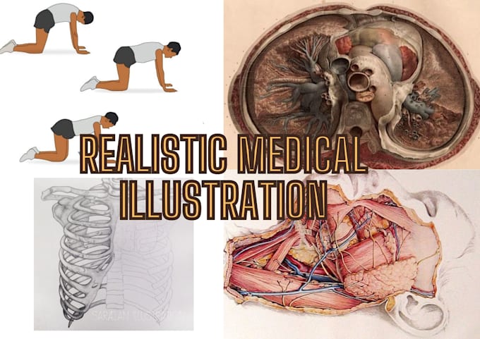 Make realistic medical illustrations, sketches, and 2d and 3d models by ...