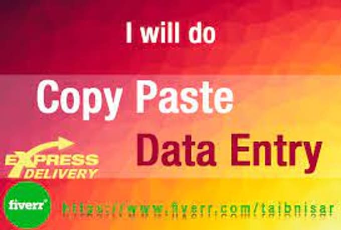 Do perfectly copypast web reearch and data entry by Hanan786786 | Fiverr