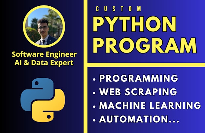 Create a python program or python script by Jeroxgr | Fiverr