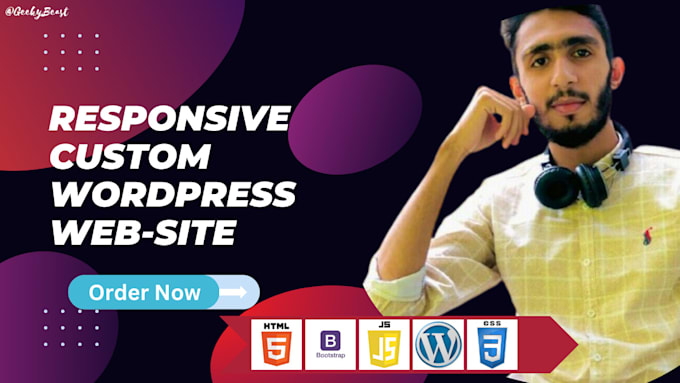 Develop custom wordpress websites, business websites, wordpress blog by ...