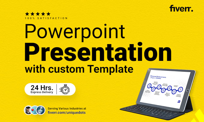 Do powerpoint presentation with custom template by Uniquedots | Fiverr