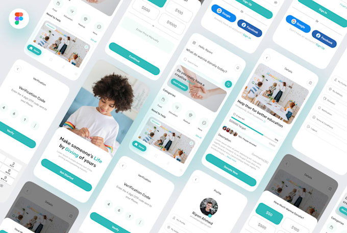 Create mobile app uiux design by Muslim100 | Fiverr