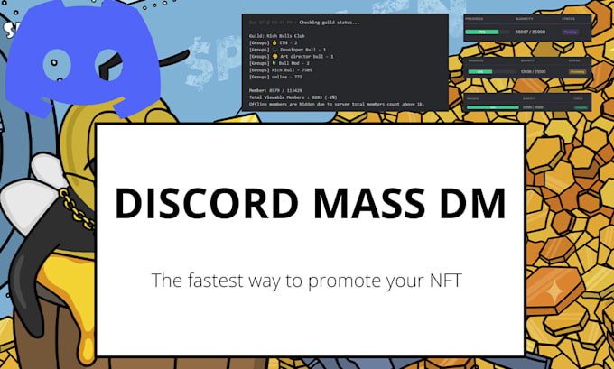 Promote discord nft project with mass dm by Vyrybyry | Fiverr