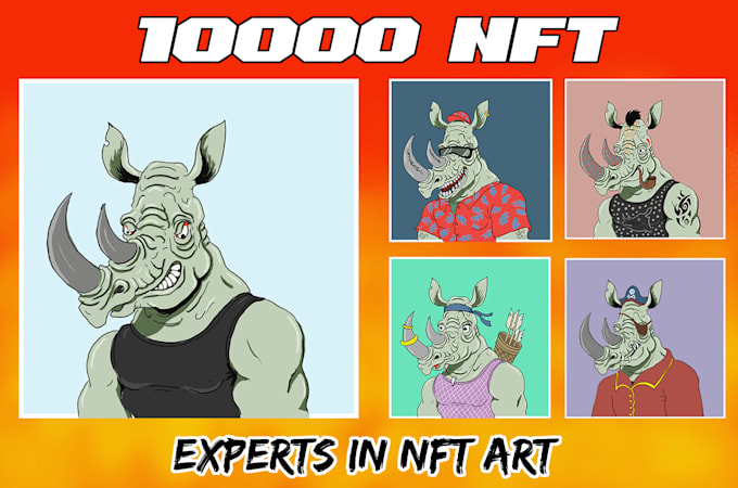 Design unique nft art collection with 1k, 5k, 10k nfts by Nftroyal | Fiverr